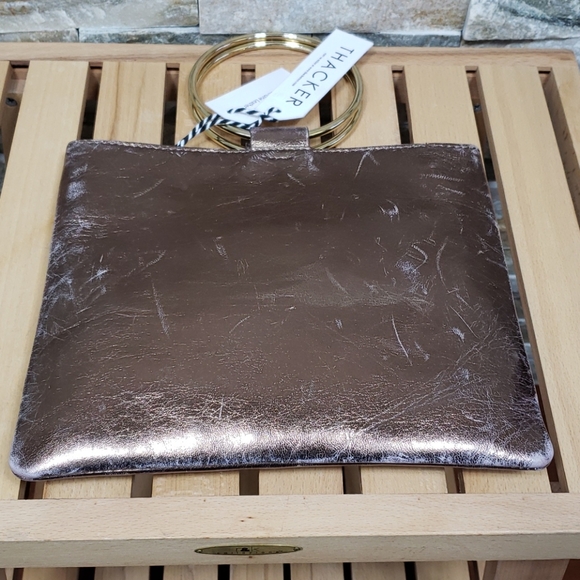 Thacker | Bags | Thacker Le Pouch Leather Ring Handle Crossbody Bag ...